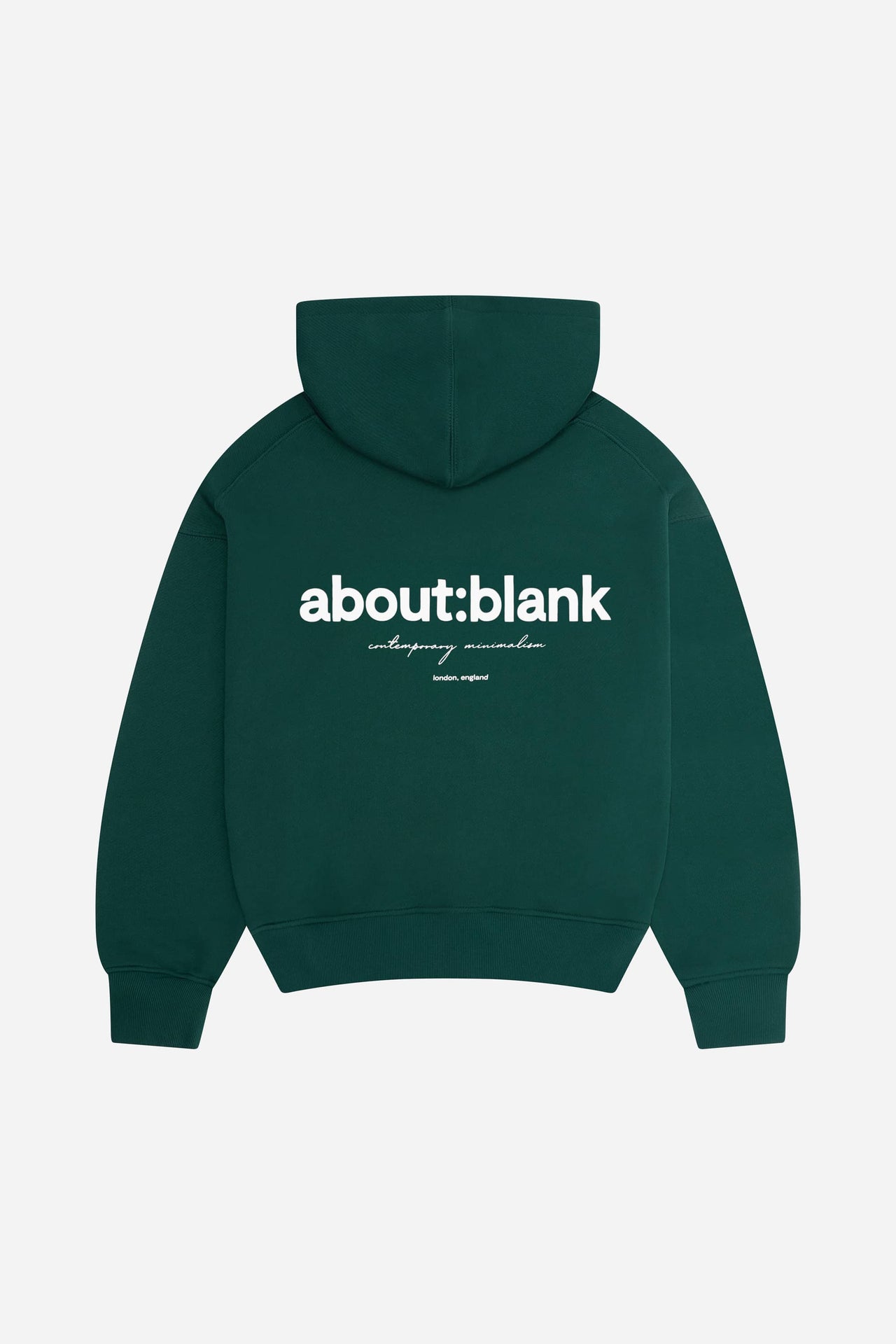 about:blank | box heavyweight hoodie estate blue