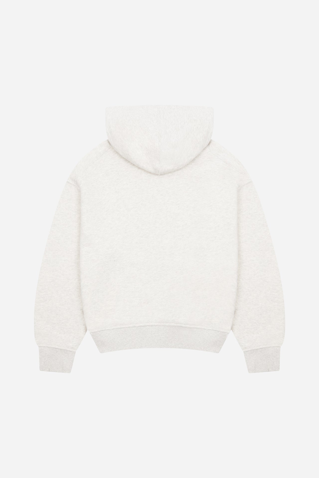 about:blank | dual logo zip hoodie grey marl/black