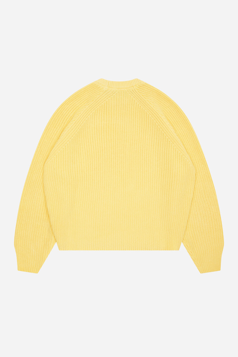 about:blank | rib mock neck crew yellow