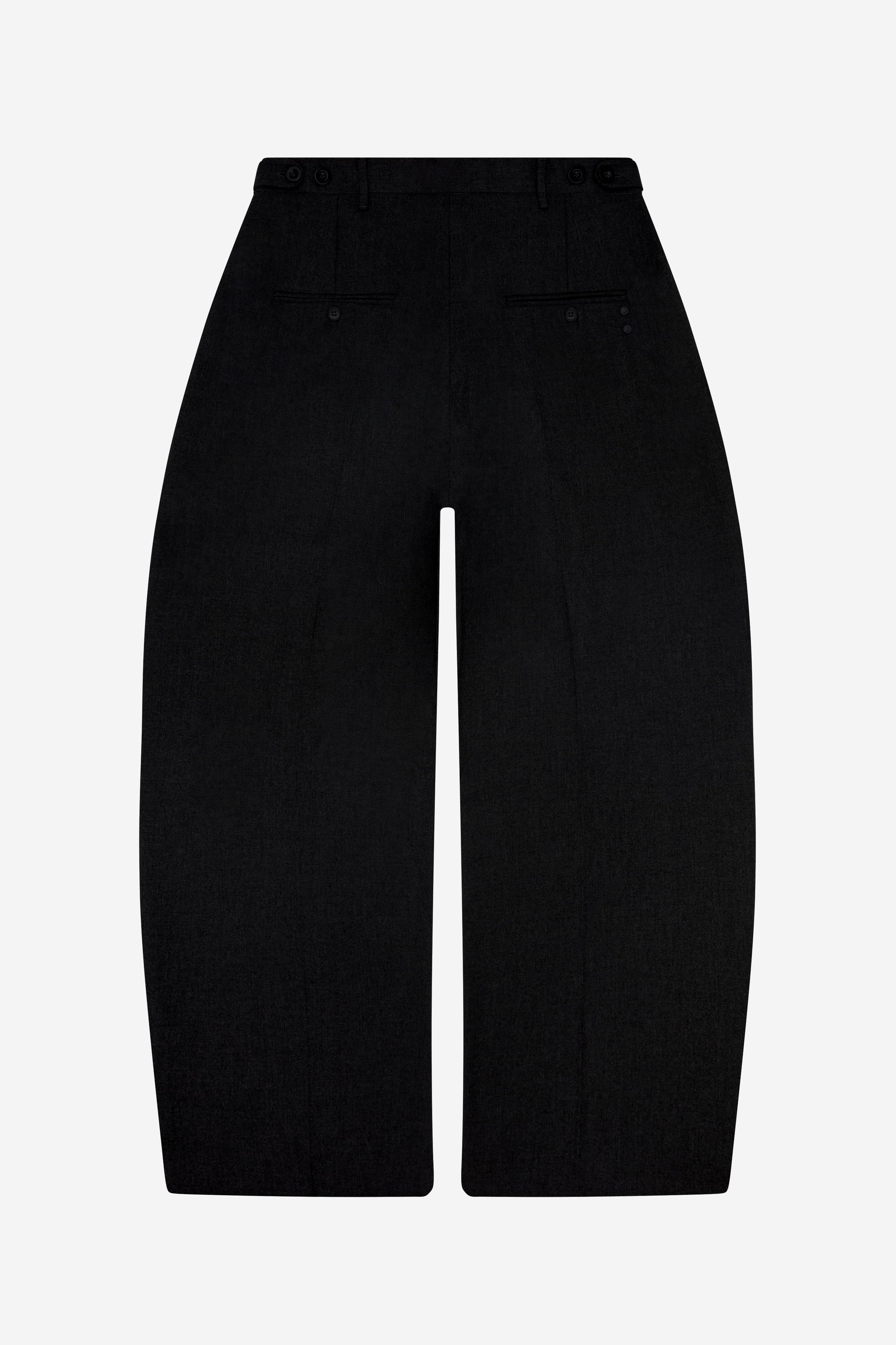 about:blank | tailored wide leg trouser black
